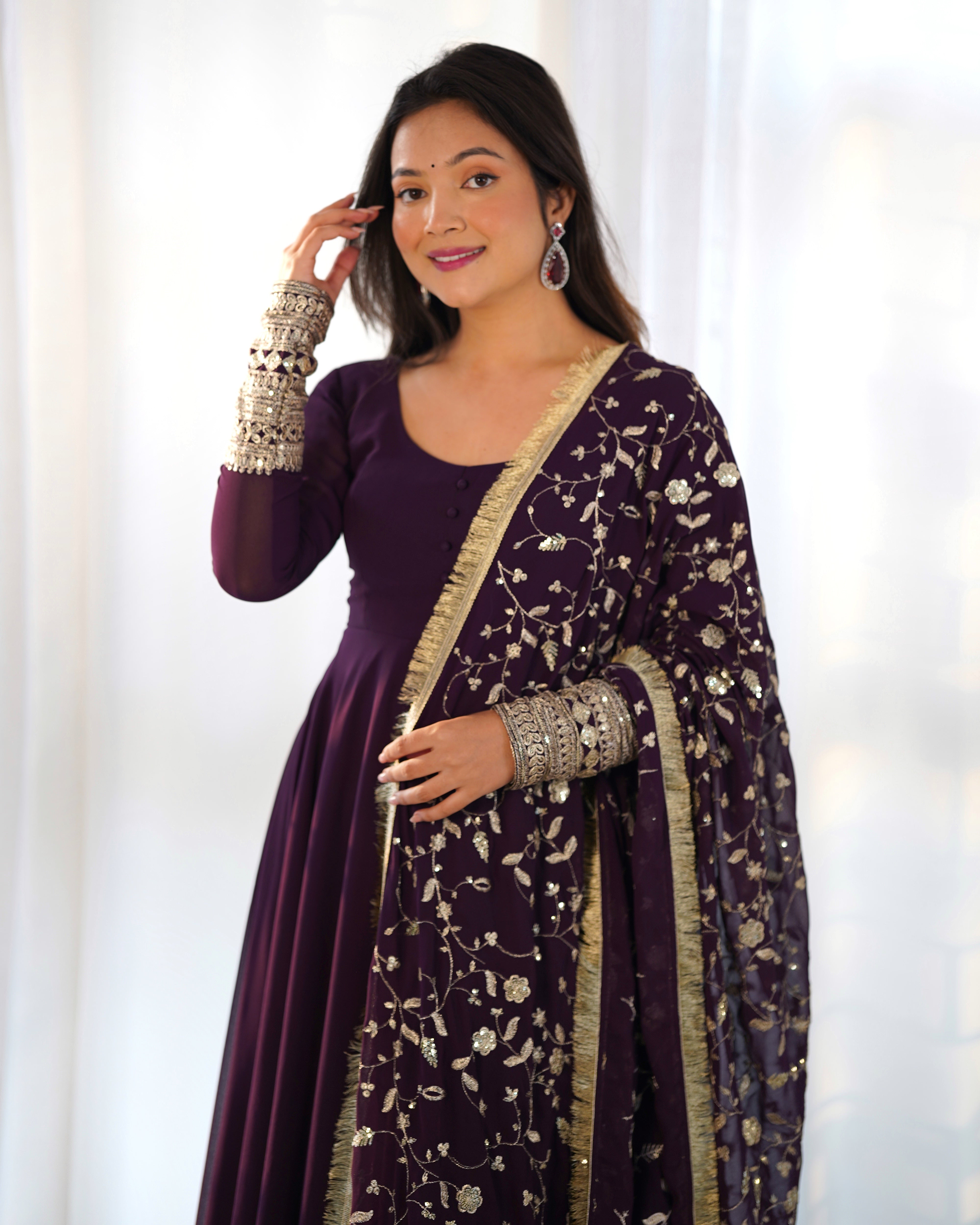 MALINI ANARKALI DUPATTA SET – LABELKBBRAND